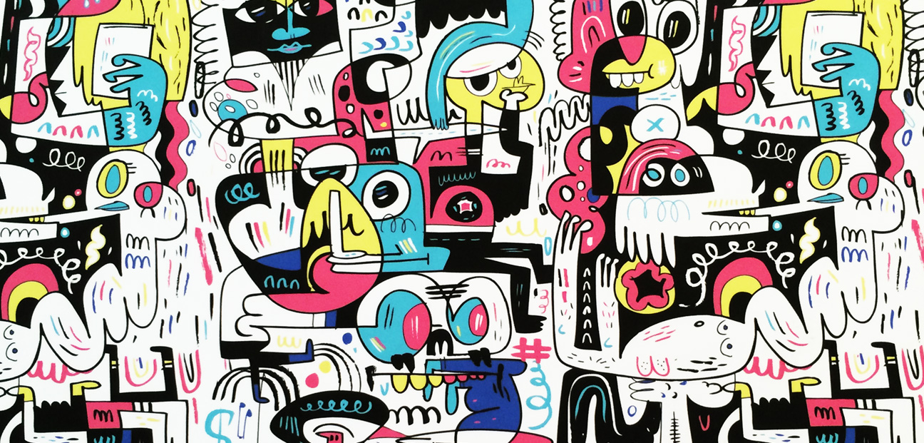 Jon Burgerman Art For Sale - Originals & Prints - Nelly Duff, London