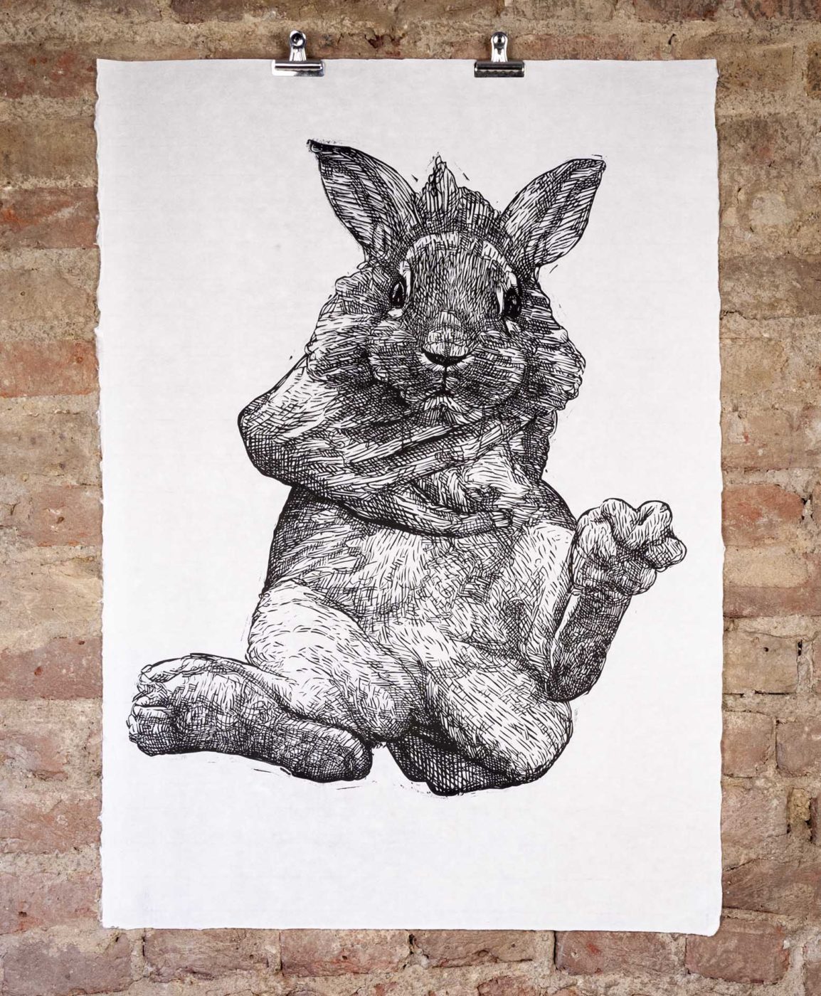 Hand Holding Rabbit by Gaia - Nelly Duff