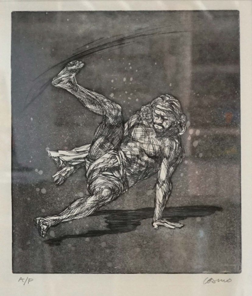 Breakdancing Jesus - Half Flares by Cosmo Sarson - Nelly Duff