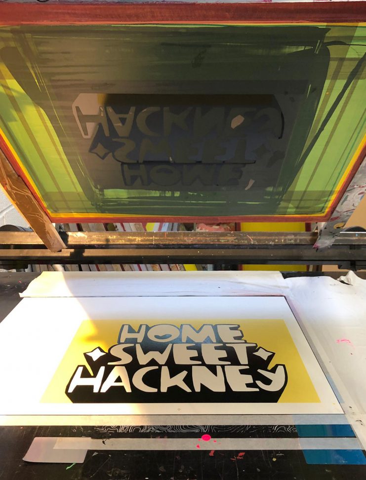 Home Sweet Hackney [Yellow] by Kid Acne - Nelly Duff