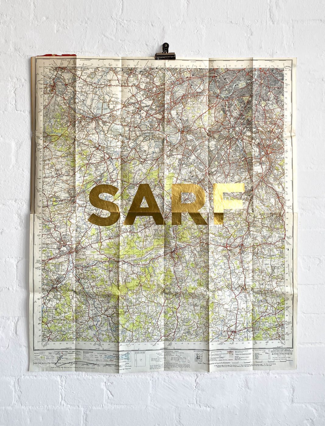 Sarf - Vintage Maps by Dave Buonaguidi - Nelly Duff