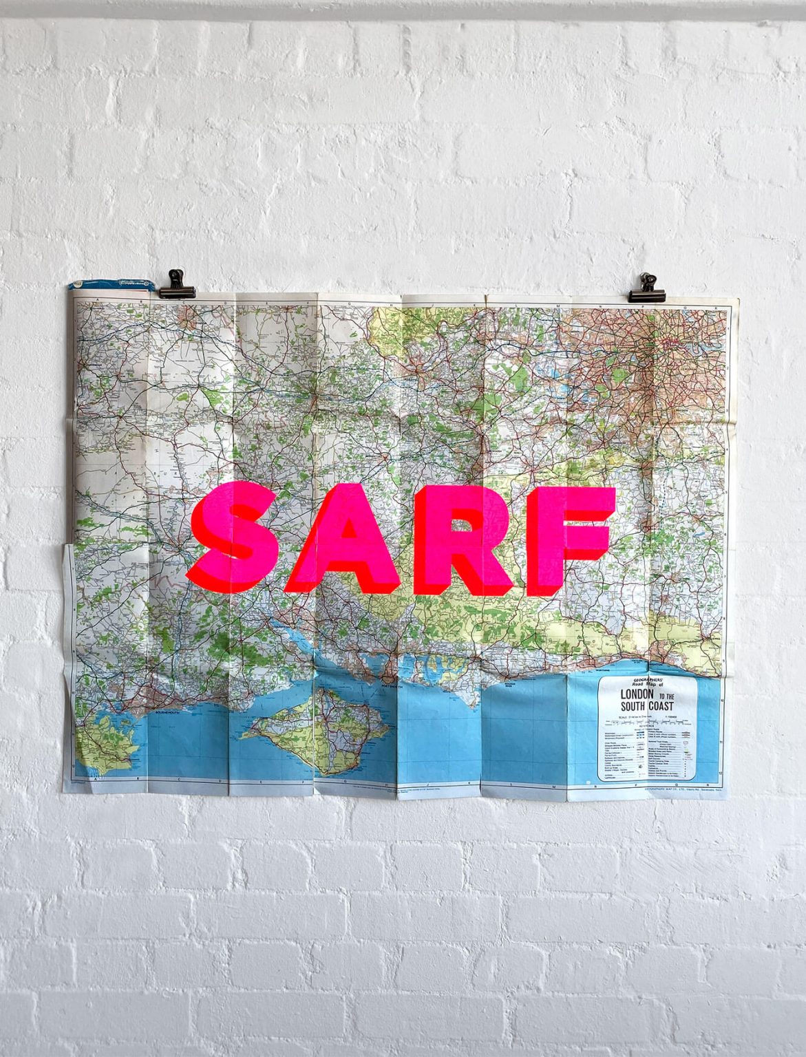 Sarf - Vintage Maps by Dave Buonaguidi - Nelly Duff