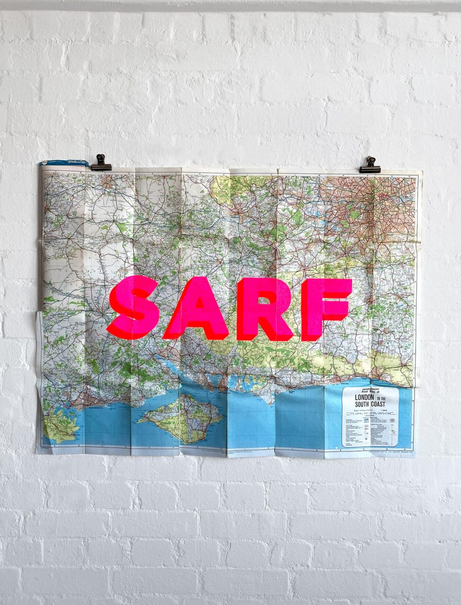 Sarf - Vintage Maps by Dave Buonaguidi - Nelly Duff