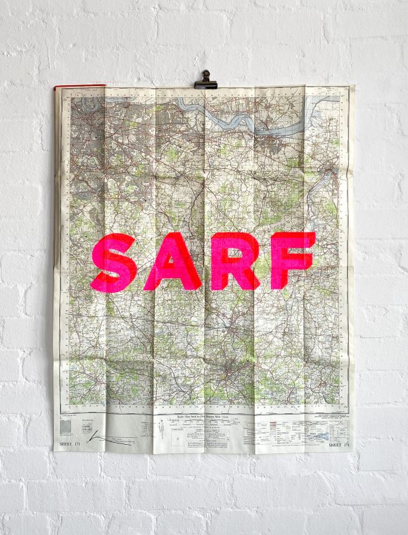 Sarf - Vintage Maps by Dave Buonaguidi - Nelly Duff