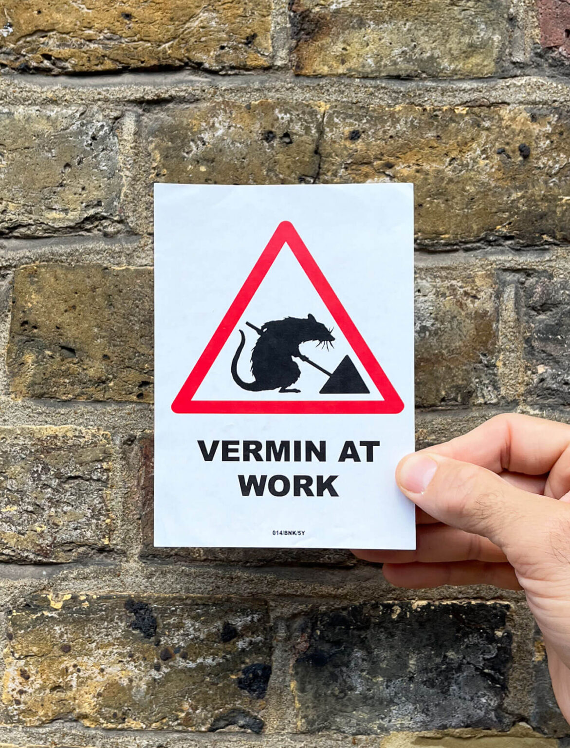 Vermin At Work - sticker 2004 by Banksy (Ephemera) - Nelly Duff