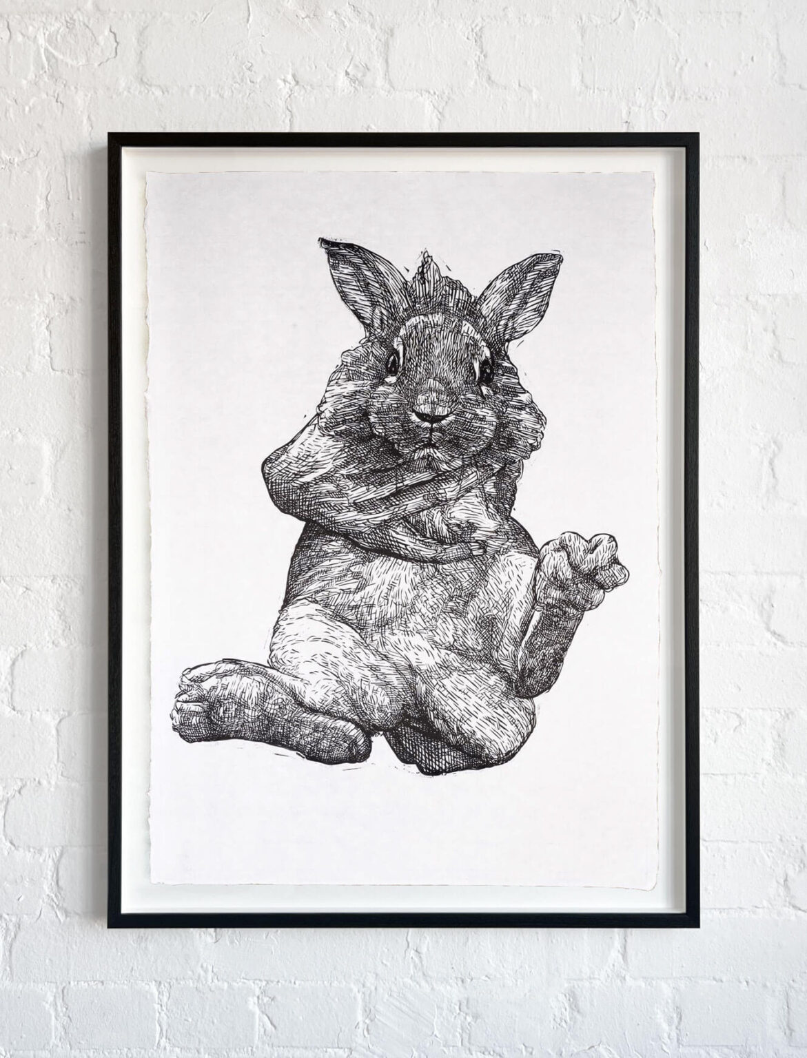 Hand Holding Rabbit by Gaia - Nelly Duff