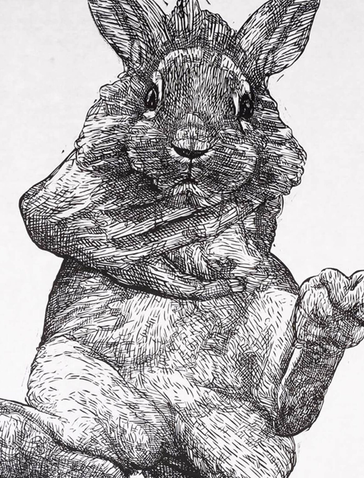 Hand Holding Rabbit by Gaia - Nelly Duff