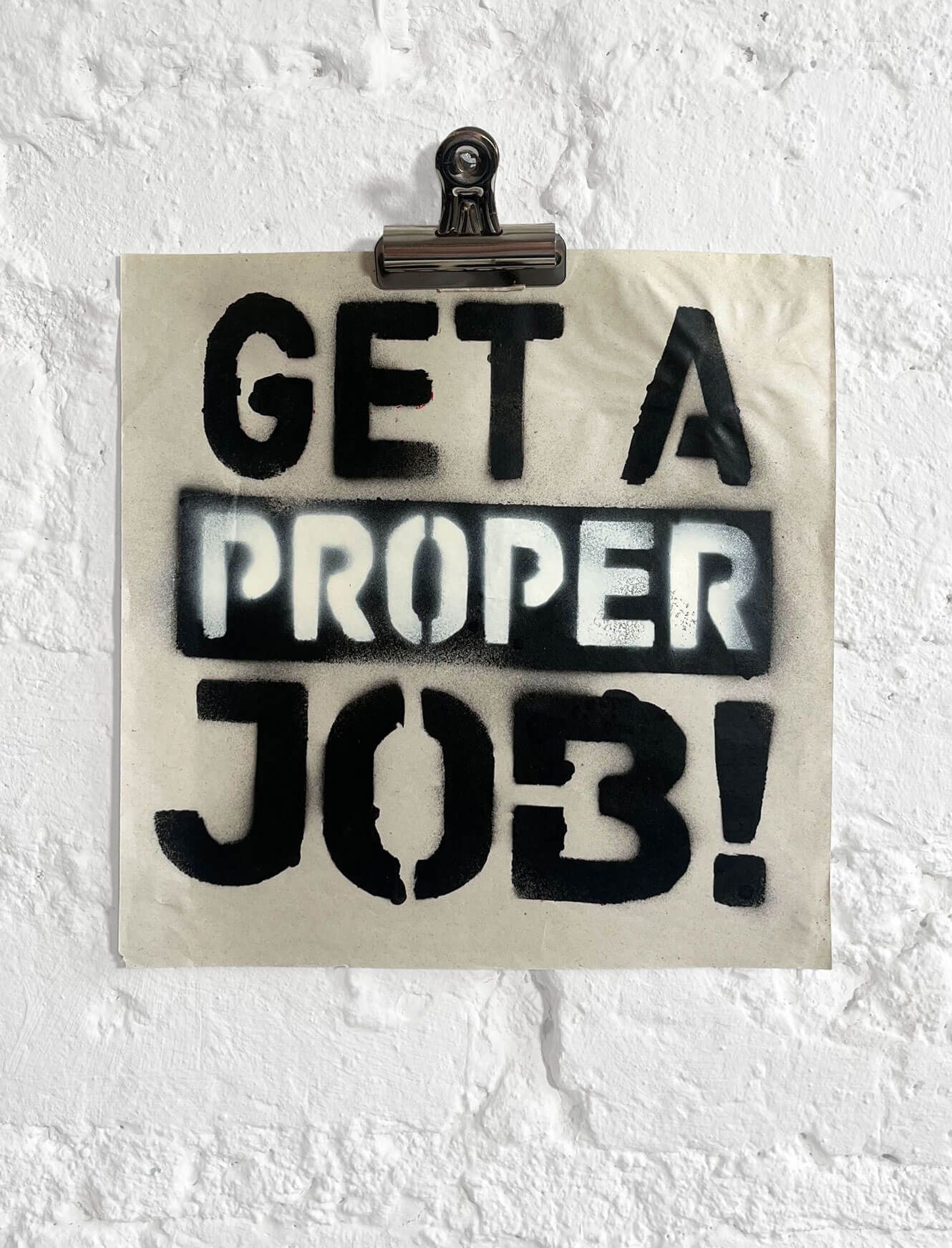 Get a Proper Job - white by Rowdy - Nelly Duff