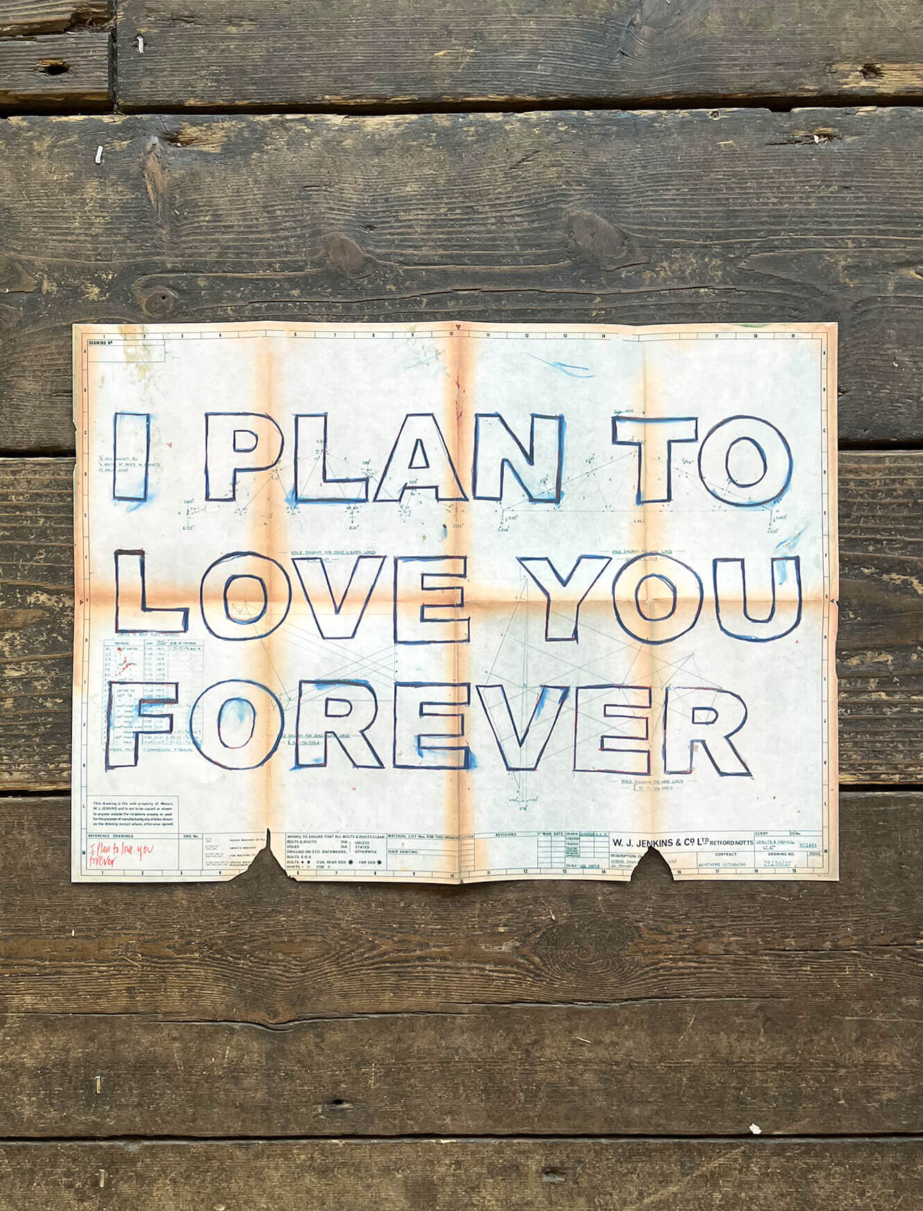 I Plan To Love You Forever - Blue small by Soozy Lipsey - Nelly Duff